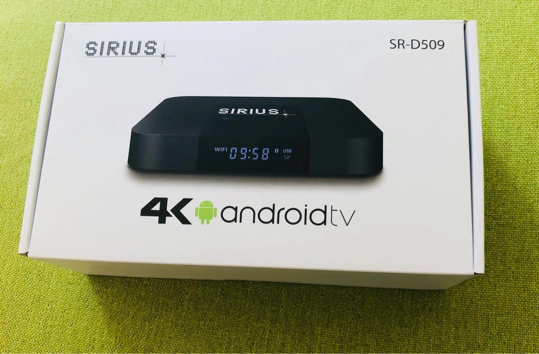 WTS Brand New Sirius 4K Android TV Box SR-D509, TV & Home Appliances ...