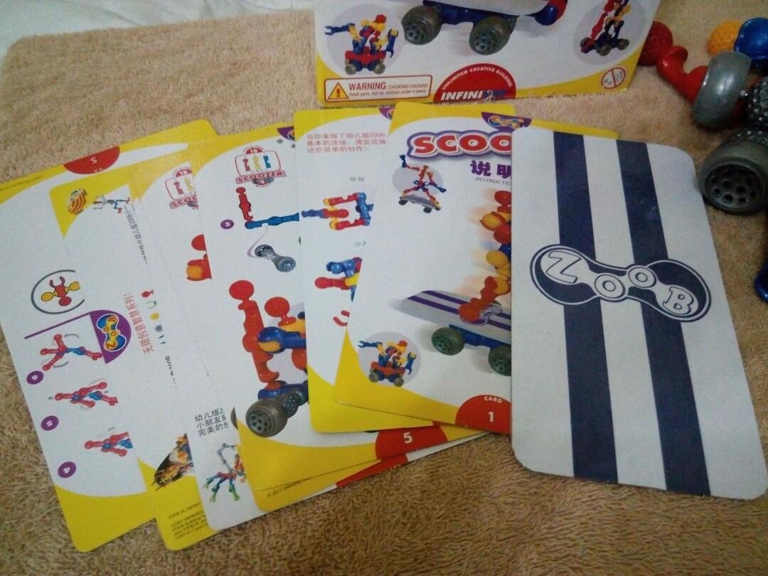 Zoob Jr Scooter 18 pieces by Infinitoy, Hobbies & Toys, Toys & Games on ...