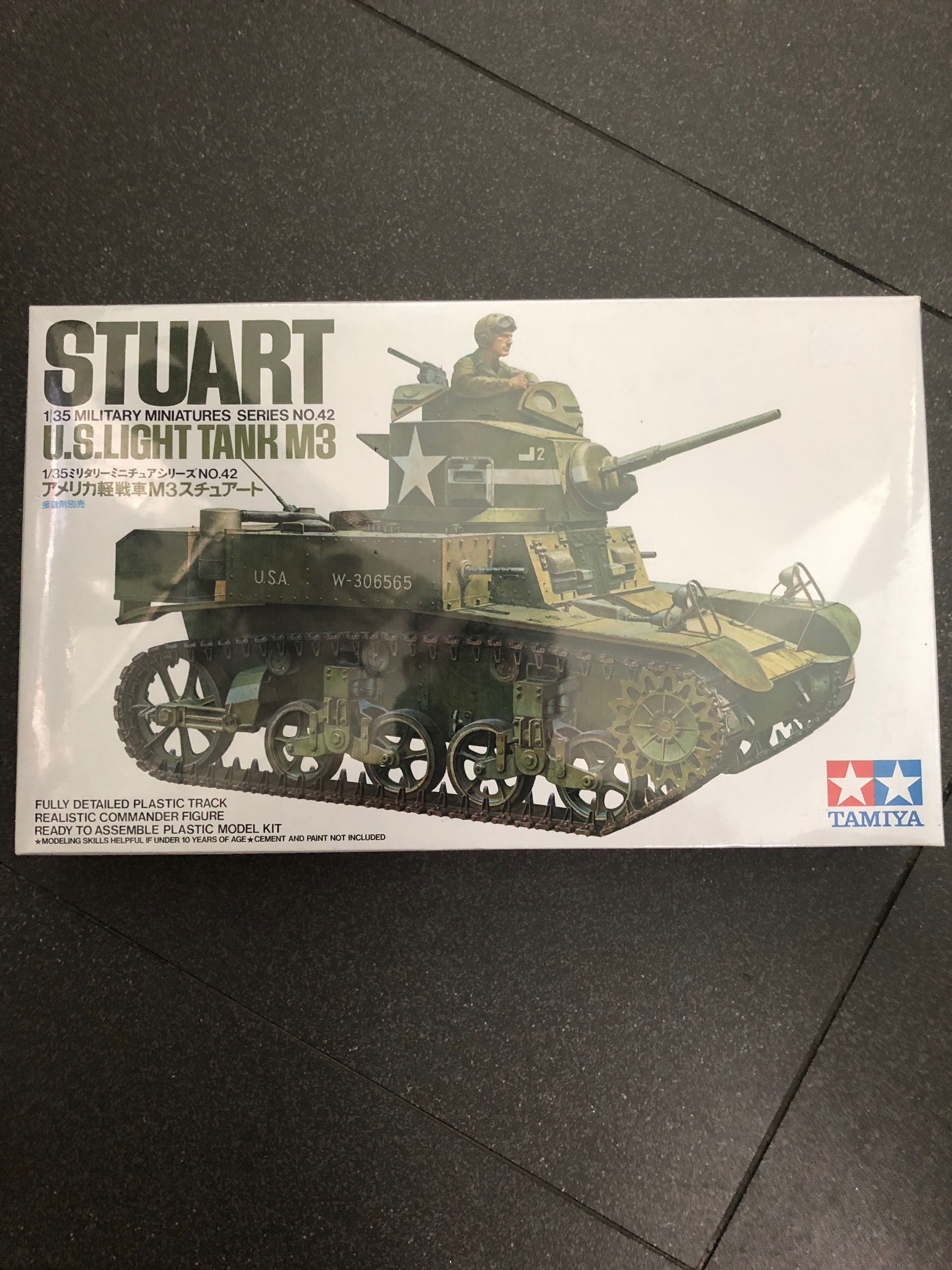 1/35 US Stuart tank, Hobbies & Toys, Toys & Games on Carousell