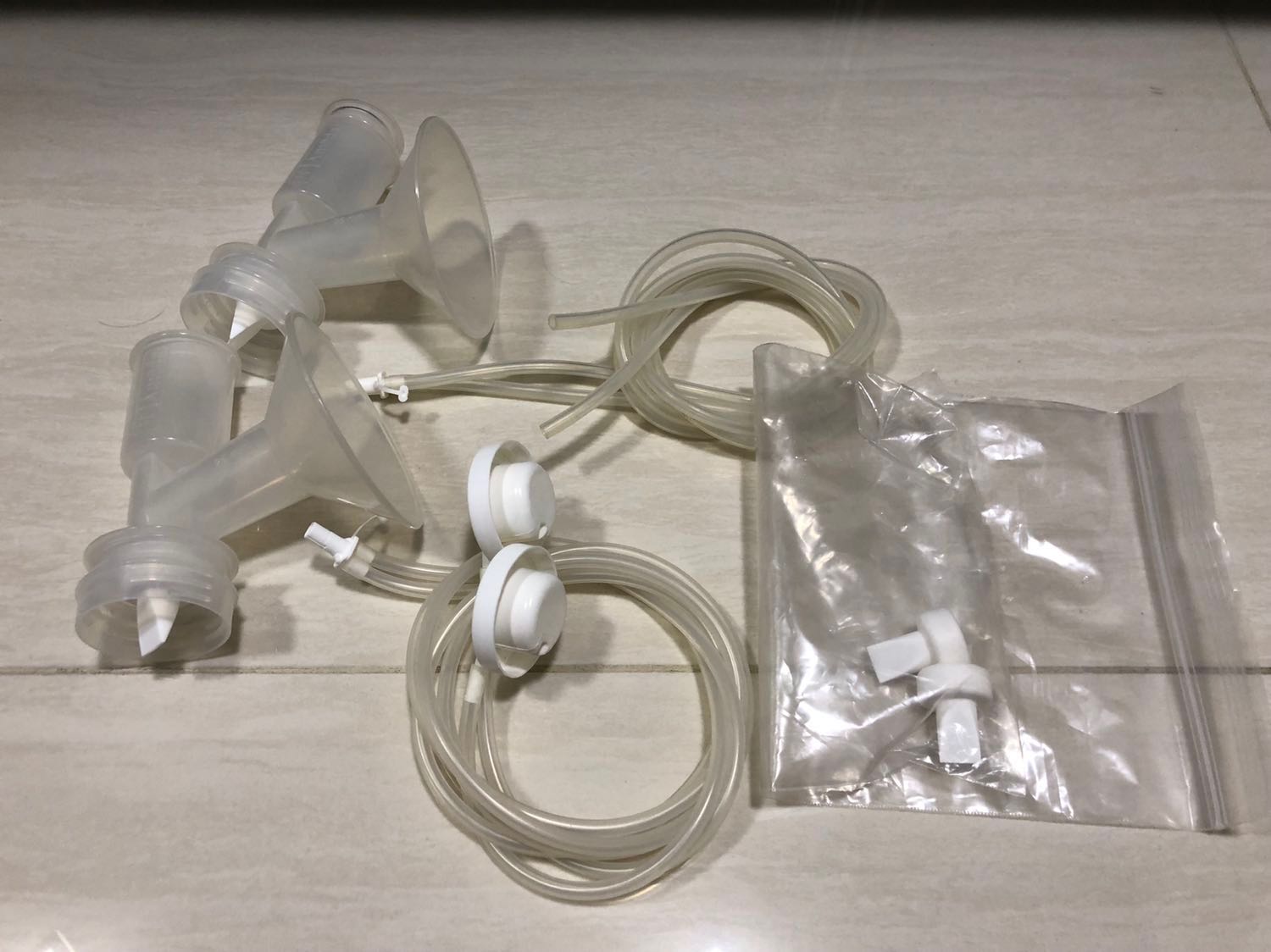 Ameda spare parts (flange, tubing, and valve), Babies & Kids, Nursing ...
