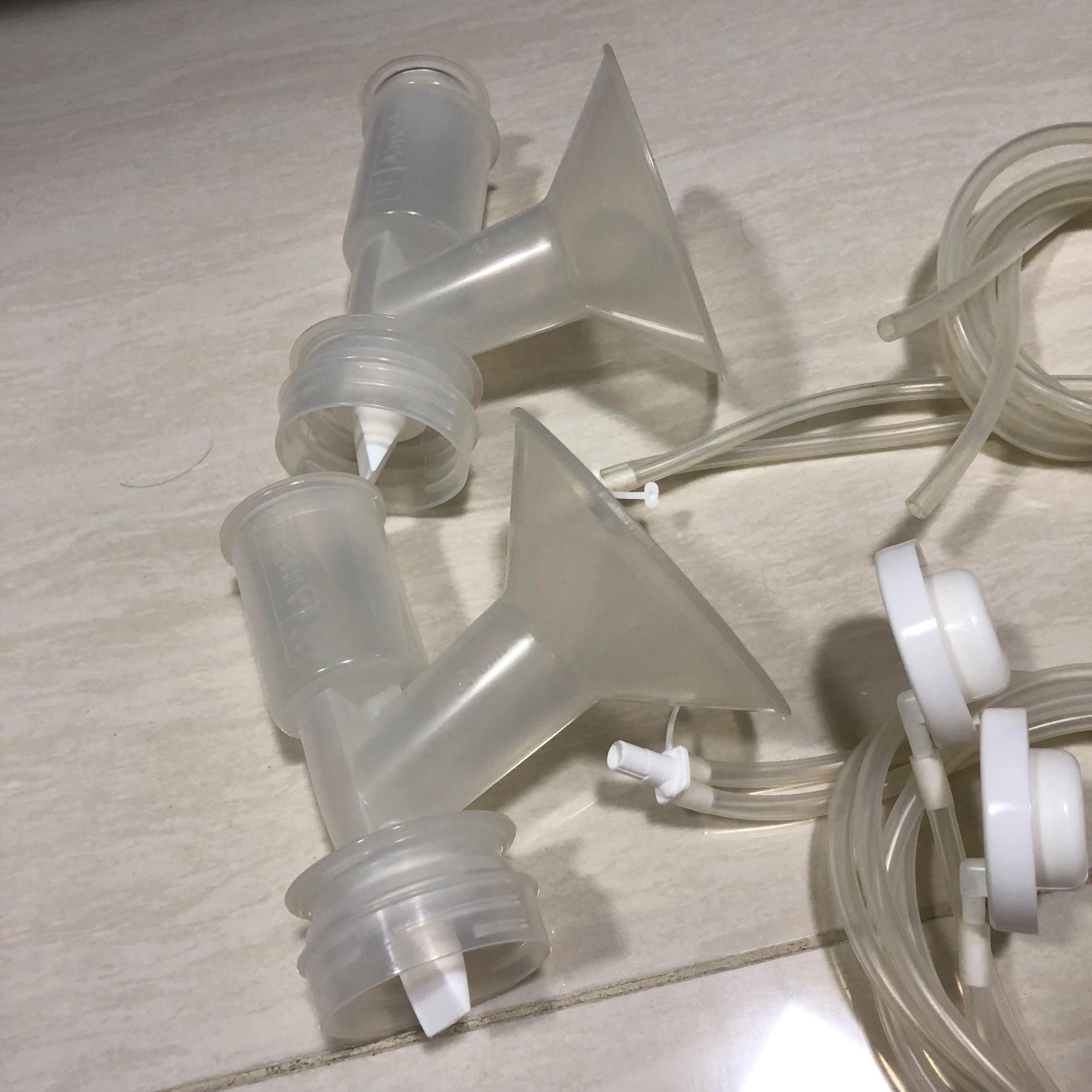 Ameda spare parts (flange, tubing, and valve), Babies & Kids, Nursing ...