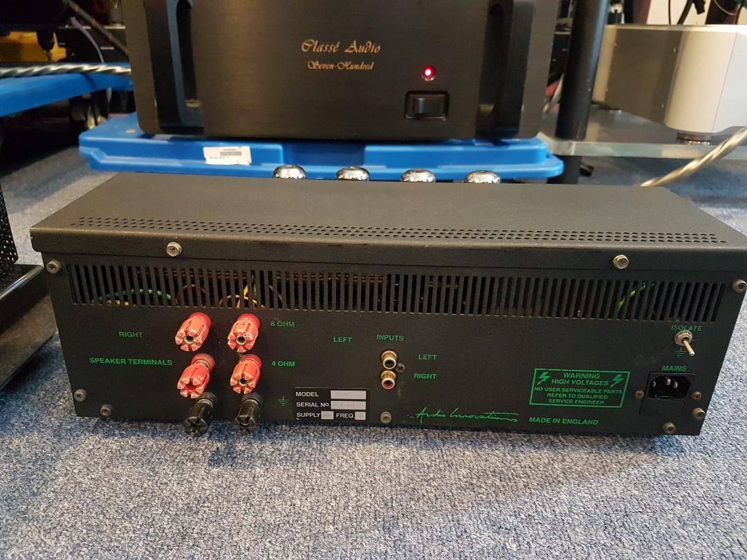 Audio innovations 800 tube power amp, Audio, Other Audio Equipment on ...