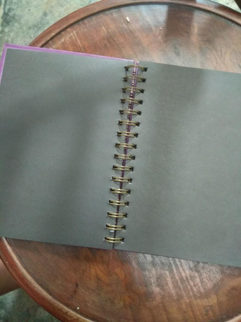 Book A5 Blank black pages, Hobbies & Toys, Stationery & Craft ...