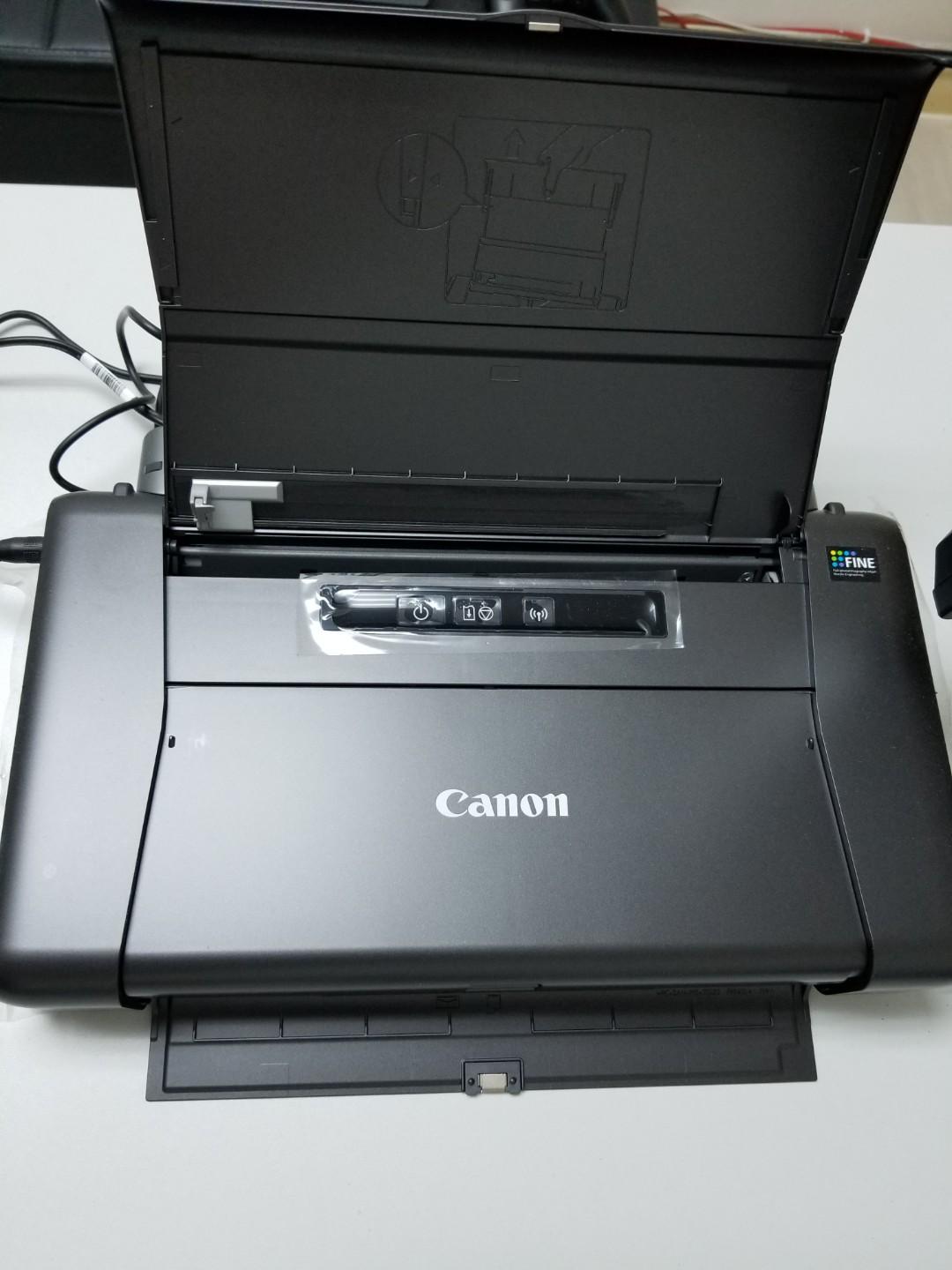 Canon PIXMA ip-110b 連電池流動打印機, 電腦＆科技, 打印機及影印機 - Carousell