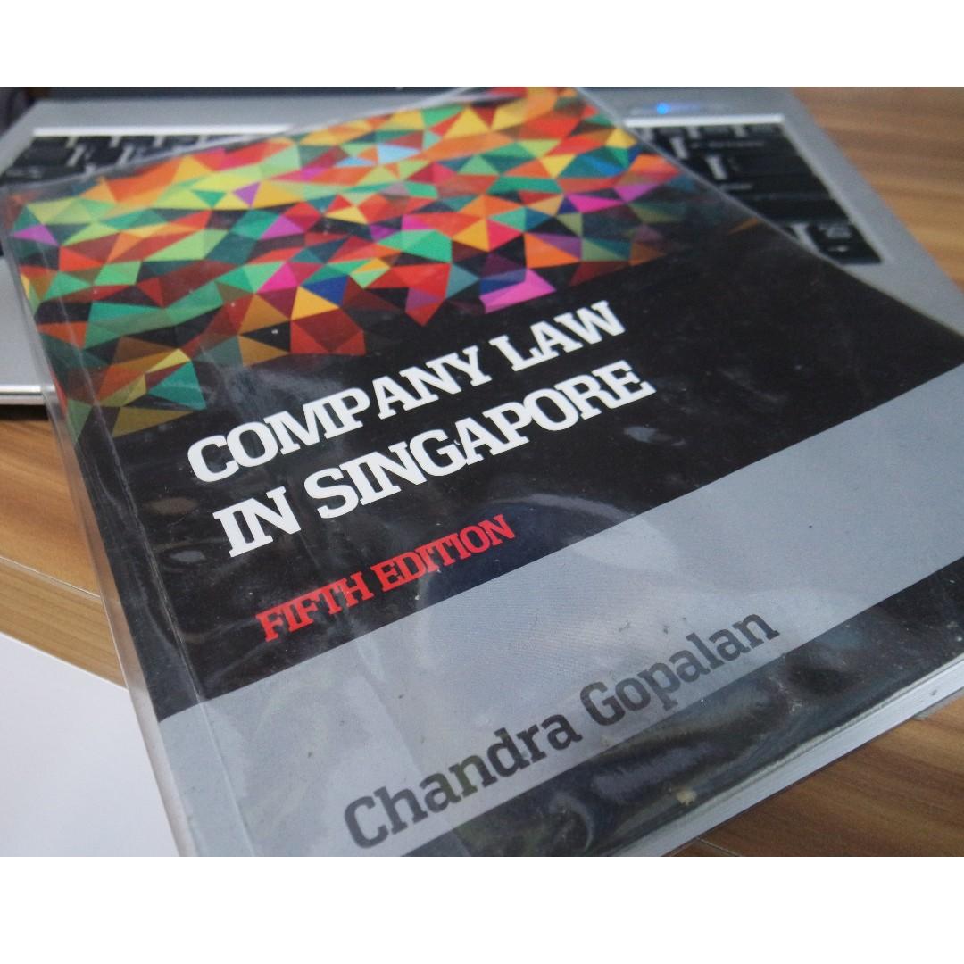 Company Law in Singapore 5th Edition by Chandra Gopalan, Computers ...