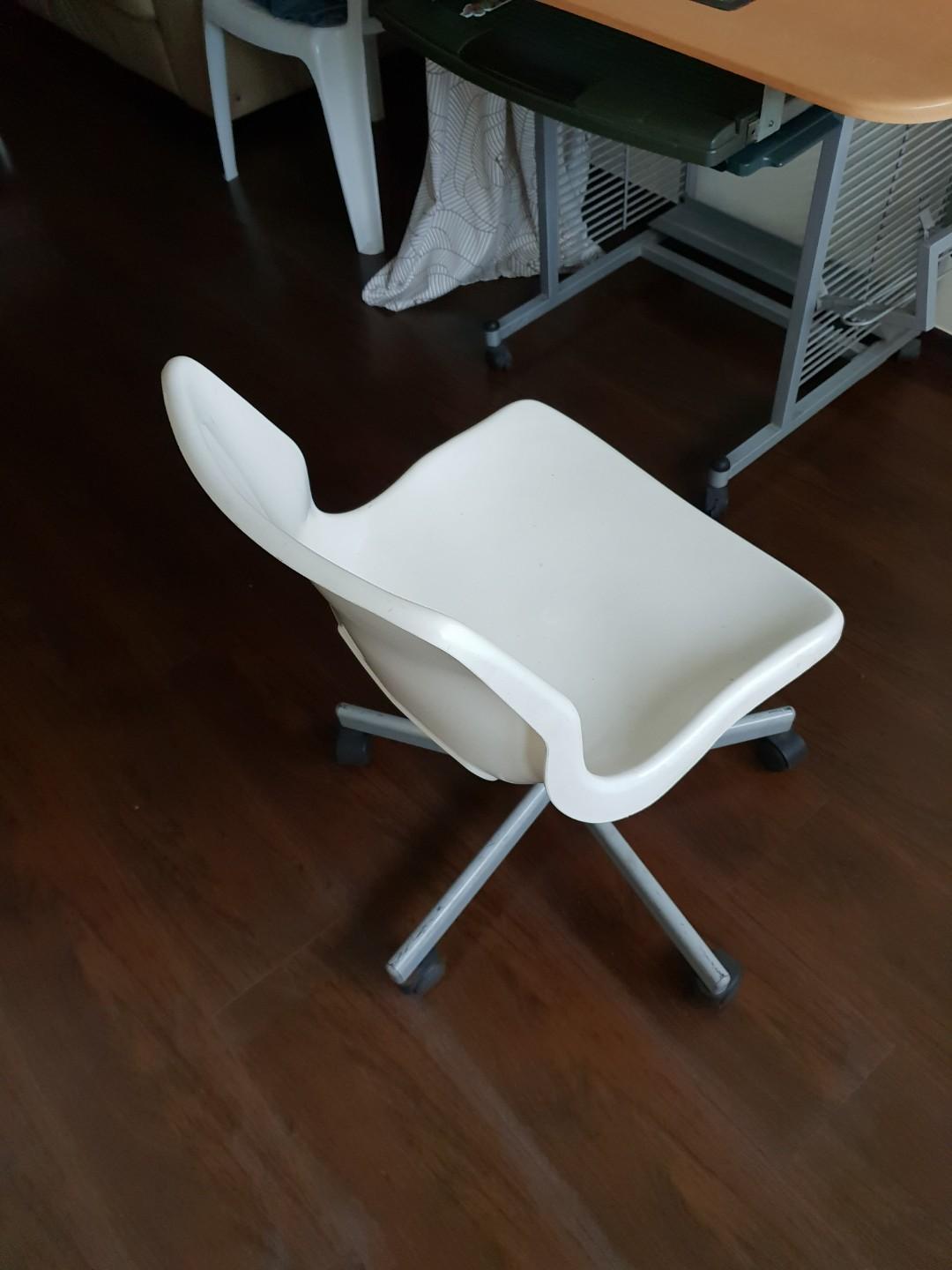 Computer Table and IKEA Snille Chair, Furniture & Home Living ...