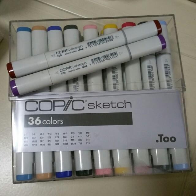 Copic Markers (38 pcs), Hobbies & Toys, Stationery & Craft, Craft ...