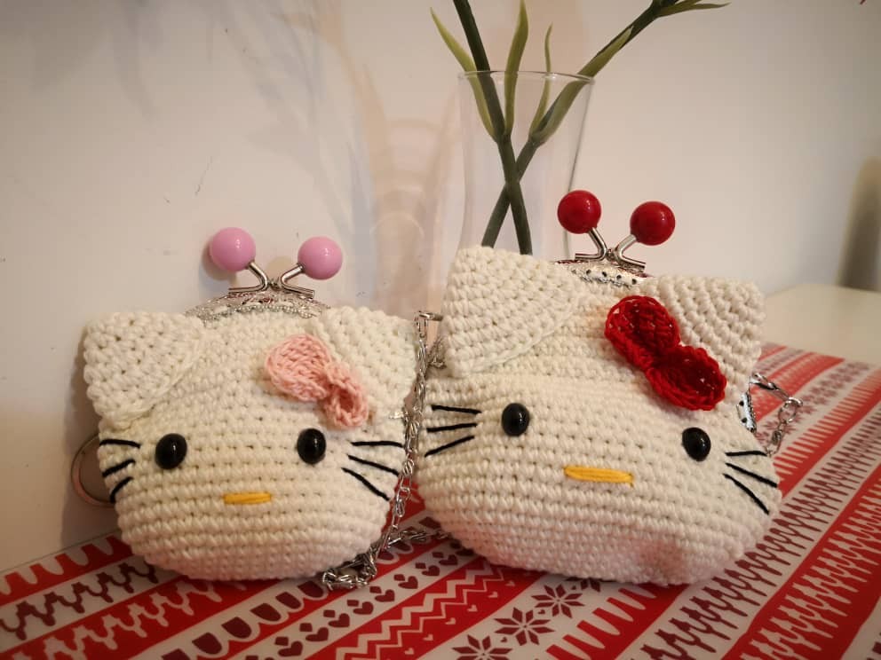 Crochet keychain and wallet, Hobbies & Toys, Stationery & Craft ...