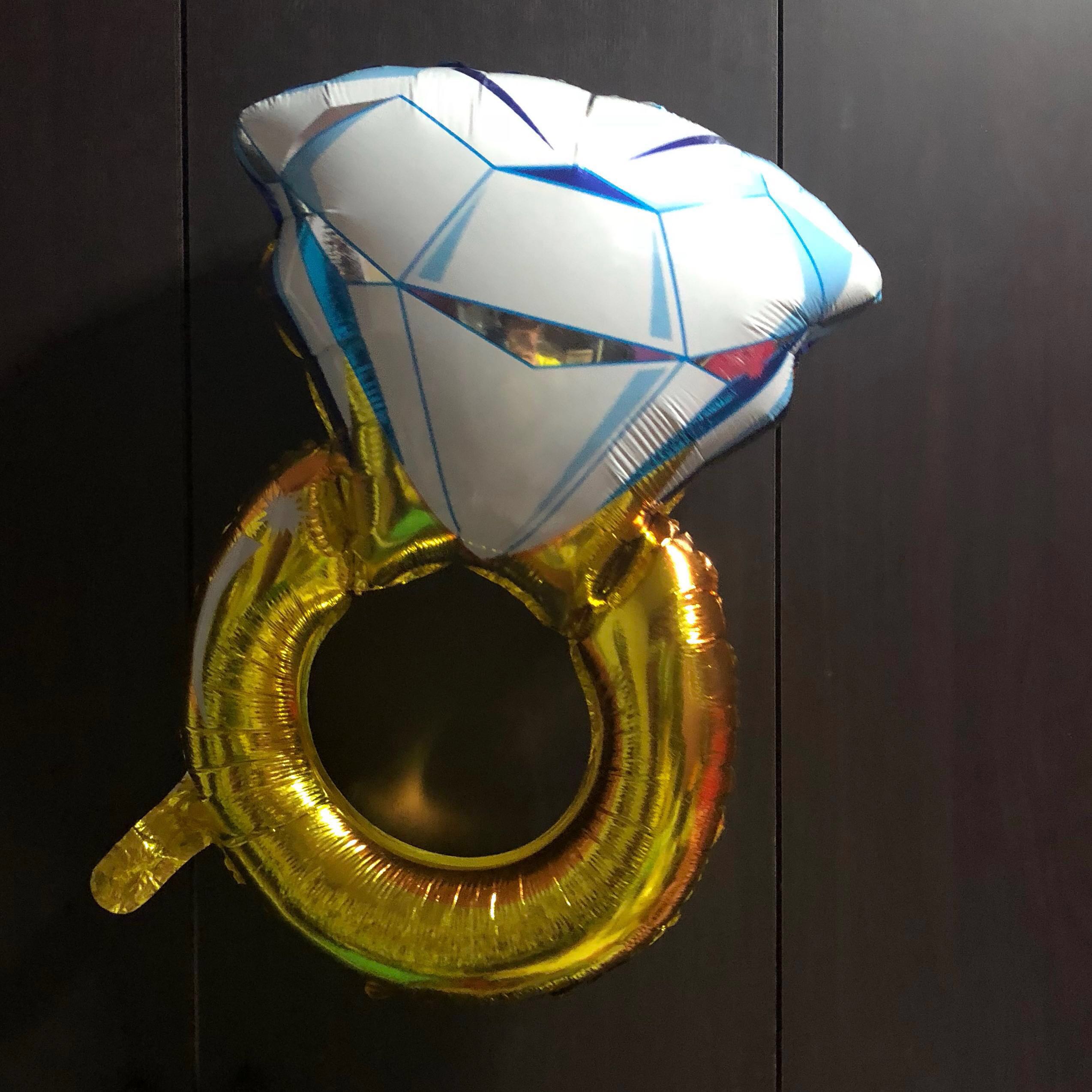 Diamond ring balloon wedding photoshoot propose prop, Hobbies & Toys ...
