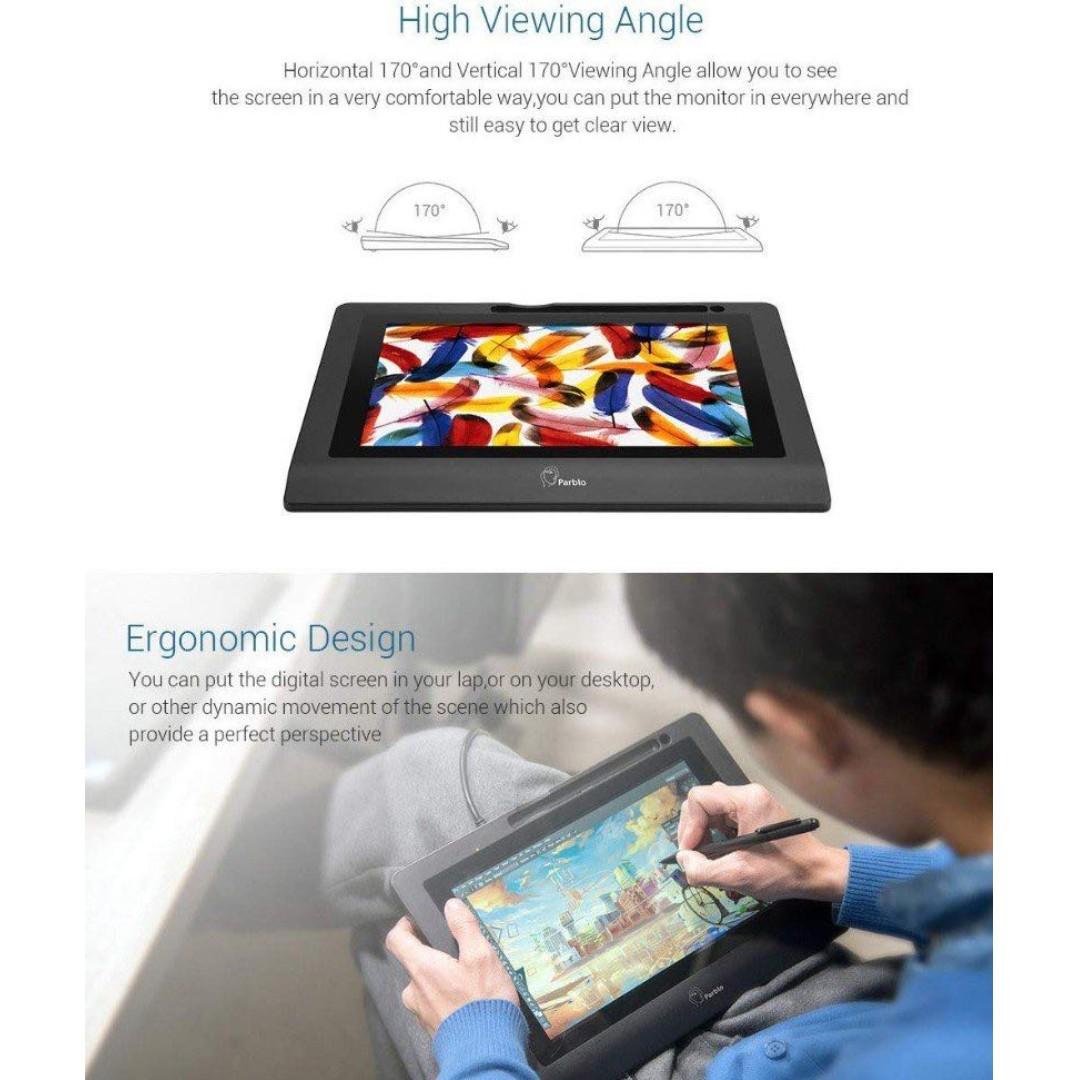 (E441) (With free Pouch) Parblo Coast10 10.1" Digital Pen Tablet ...