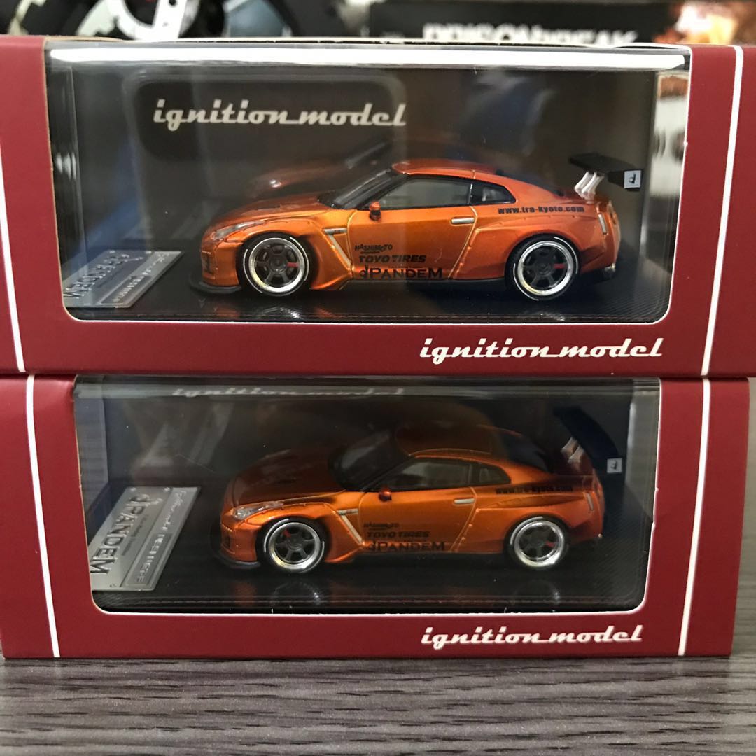 Ignition Model 1/64 Pandem R35 GT-R Orange Metallic , Hobbies & Toys ...