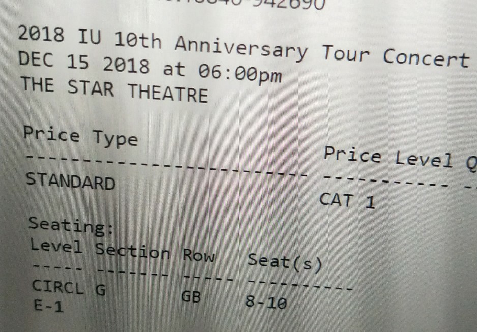 IU 10th anniversary concert, Tickets & Vouchers, Event Tickets on Carousell