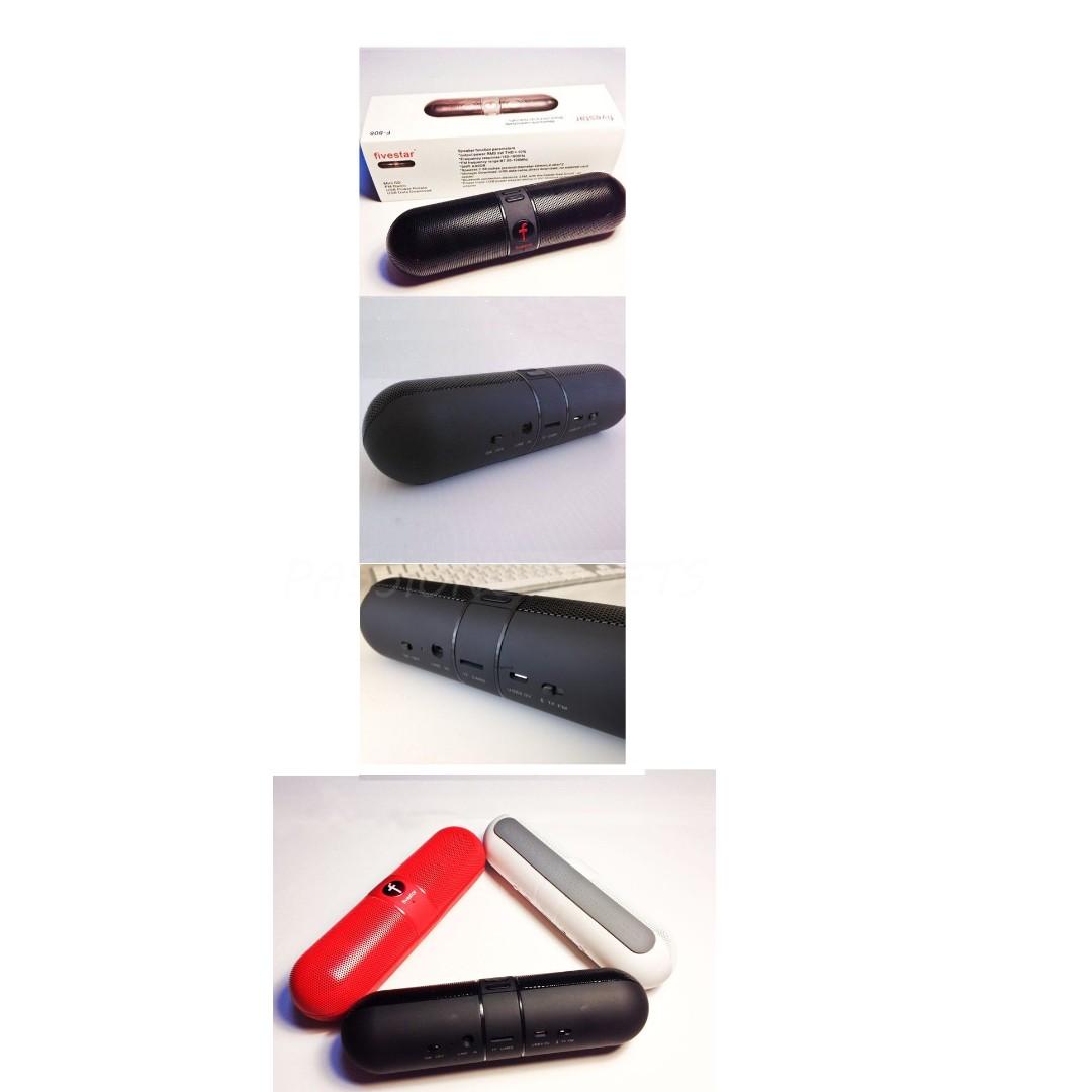 Pill Capsule Bluetooth F-808 Wireless Speaker+Built-in Battery, Audio ...