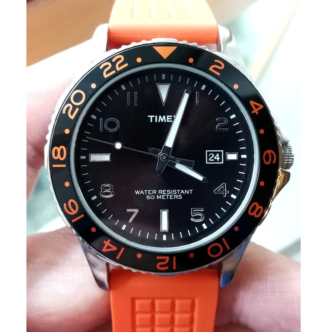 Timex Kaleidoscope T2P031 submariner-style quartz watch, Men's Fashion ...