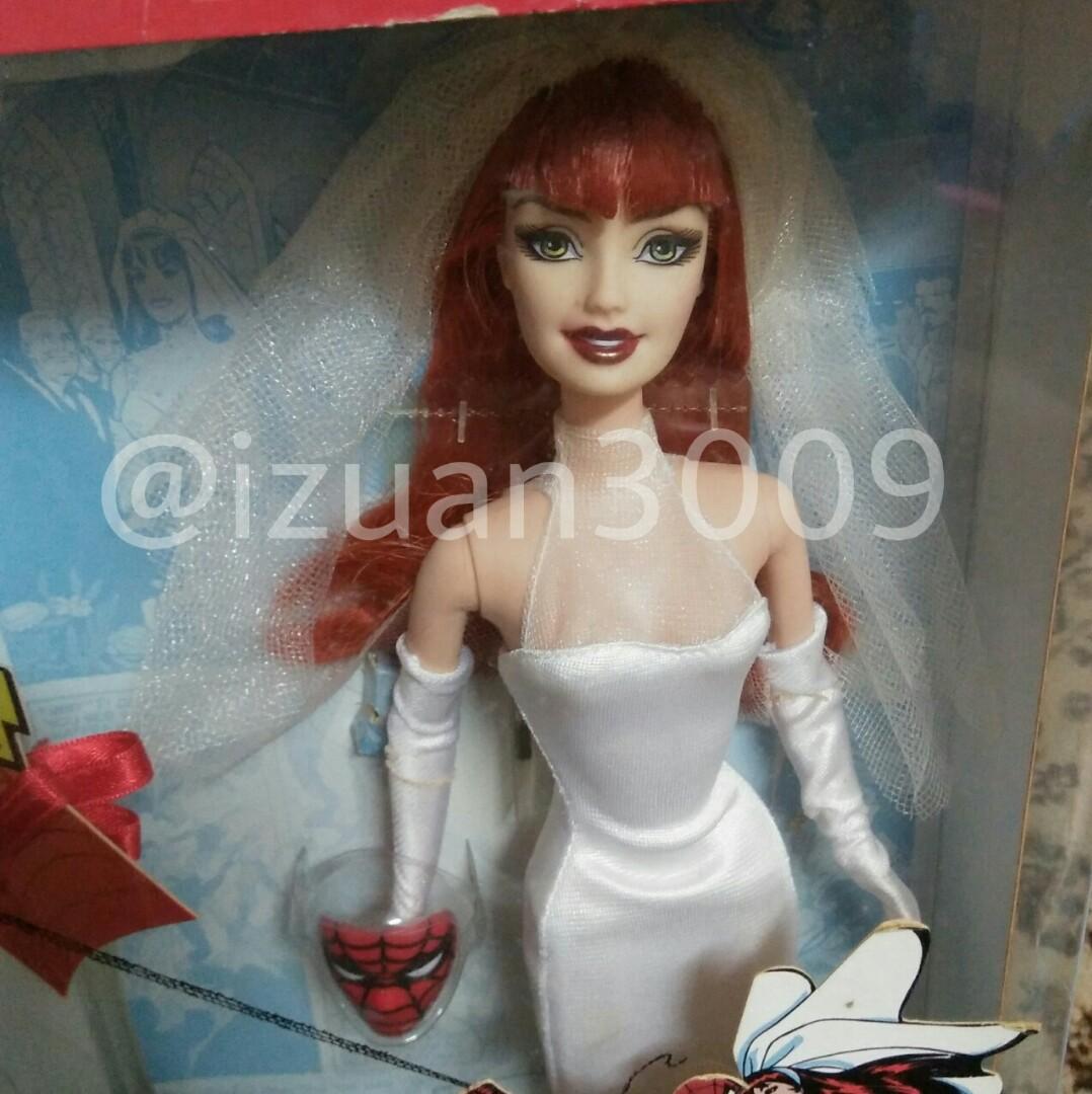 Barbie Marvel Mary Jane Spider-Man The Wedding Doll (Mattel, 2005 ...