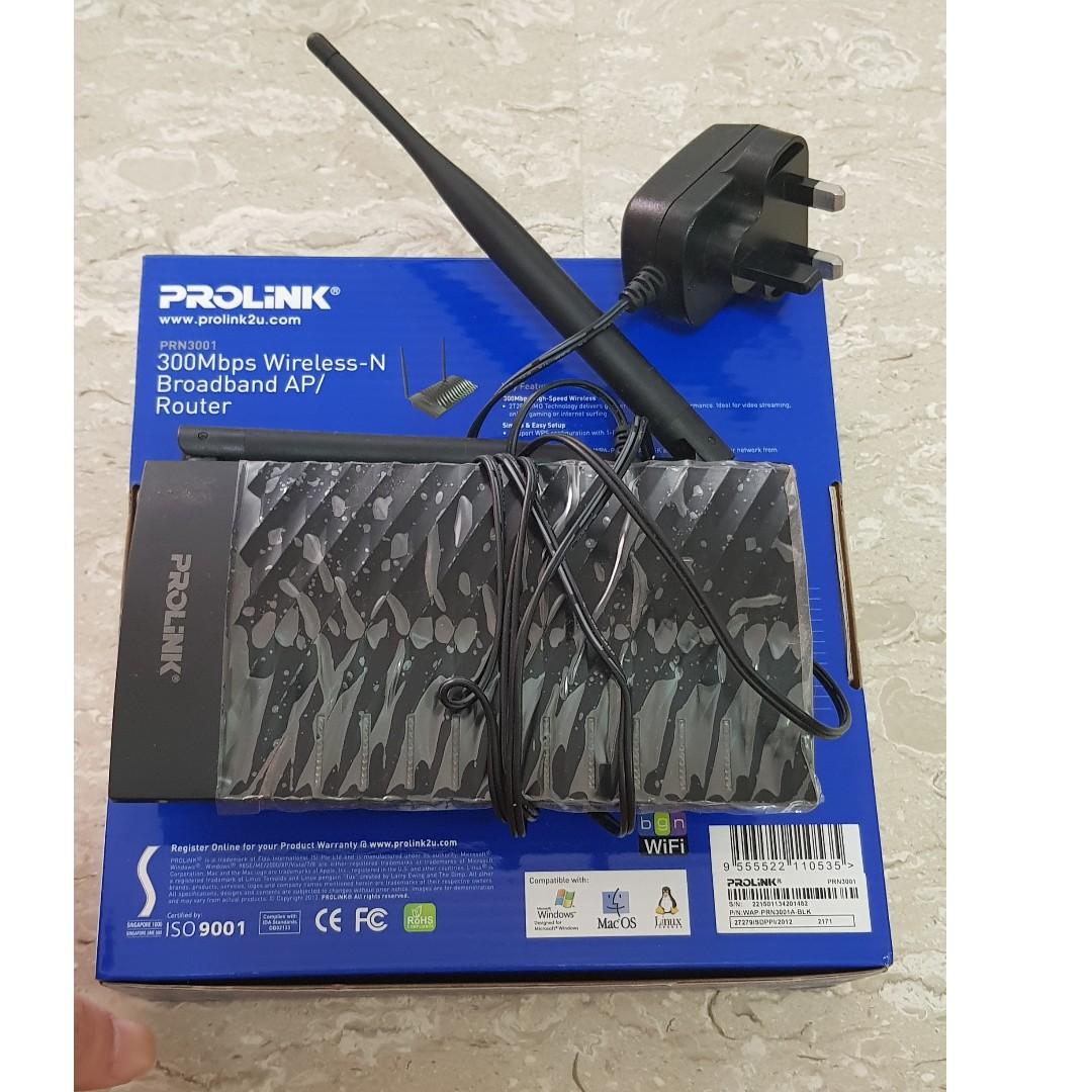 Wifi Extender / Repeater Prolink router, Computers & Tech, Parts ...