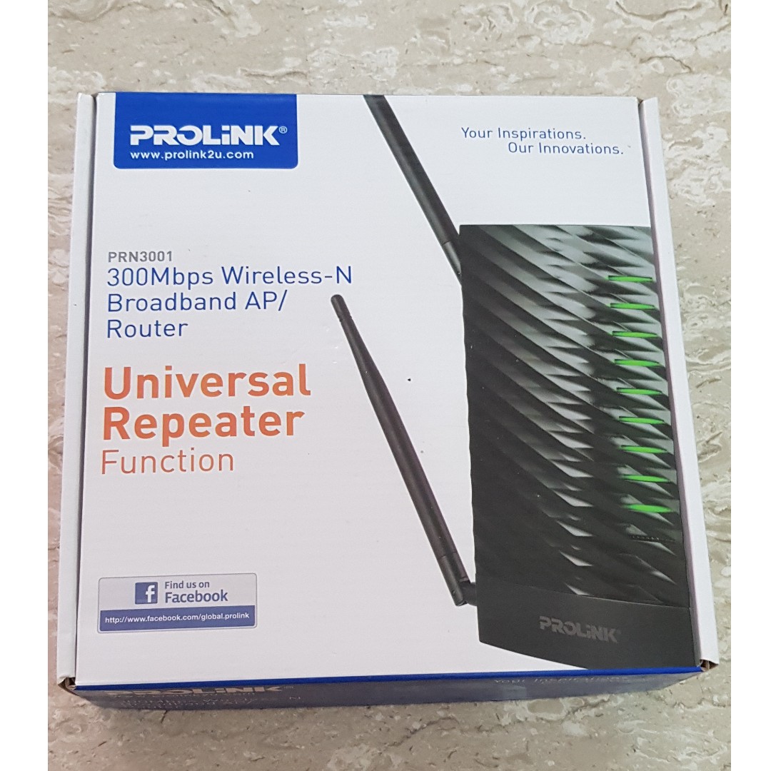Wifi Extender / Repeater Prolink router, Computers & Tech, Parts ...