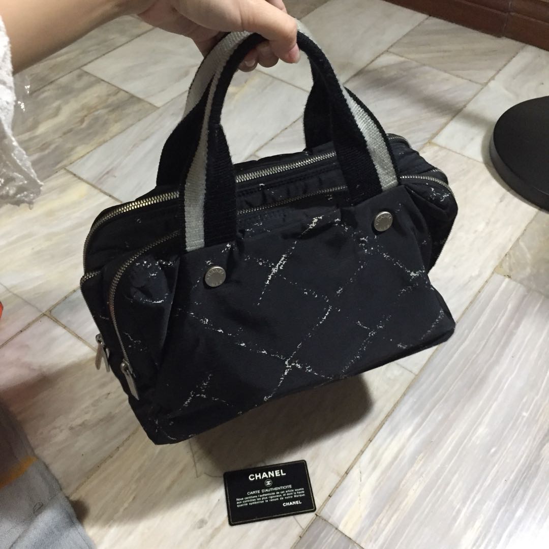 Authentic Chanel nylon bag, Luxury, Bags & Wallets on Carousell