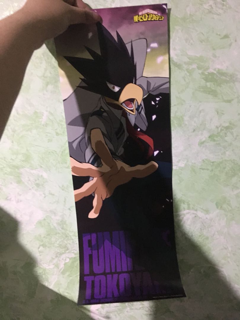 BNHA Poster Tokoyami, Hobbies & Toys, Memorabilia & Collectibles, J-Pop ...