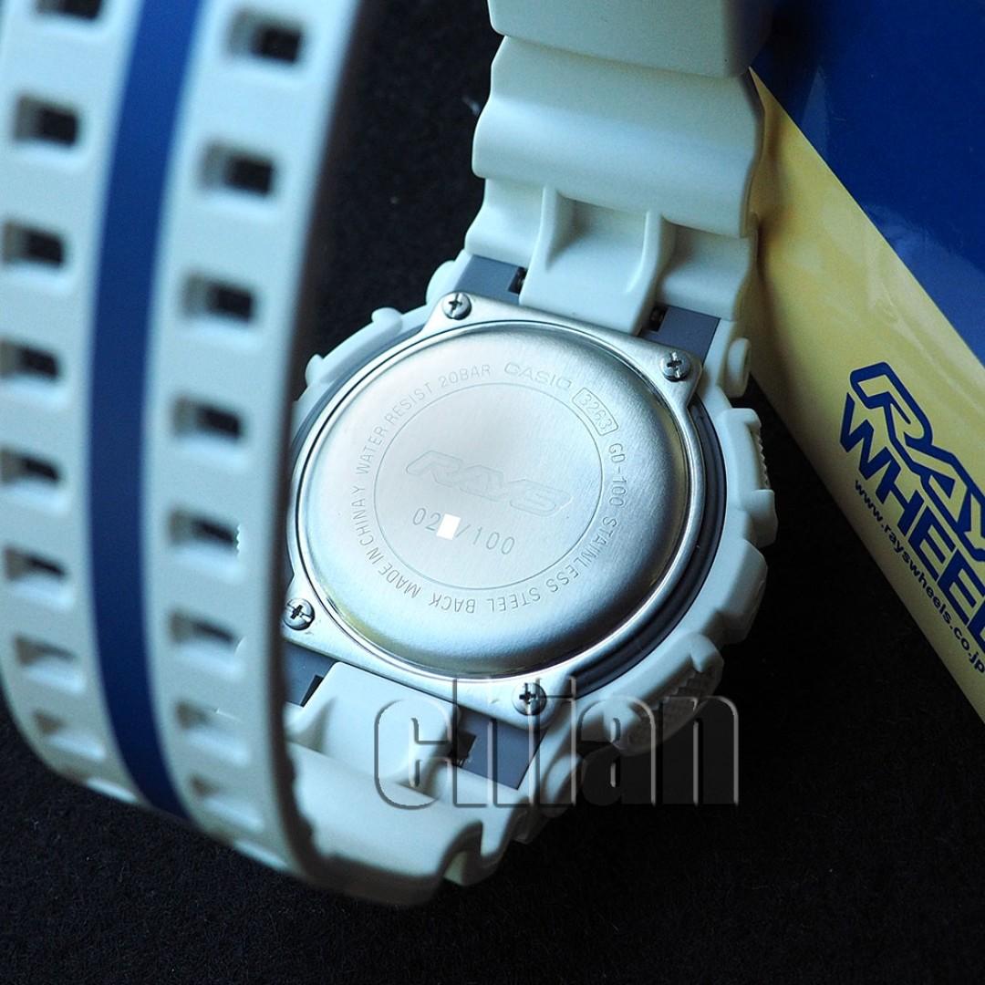 CASIO G-SHOCK x RAYS WHEELS Limited 100 Serial Numbered JAPAN POWER GD ...