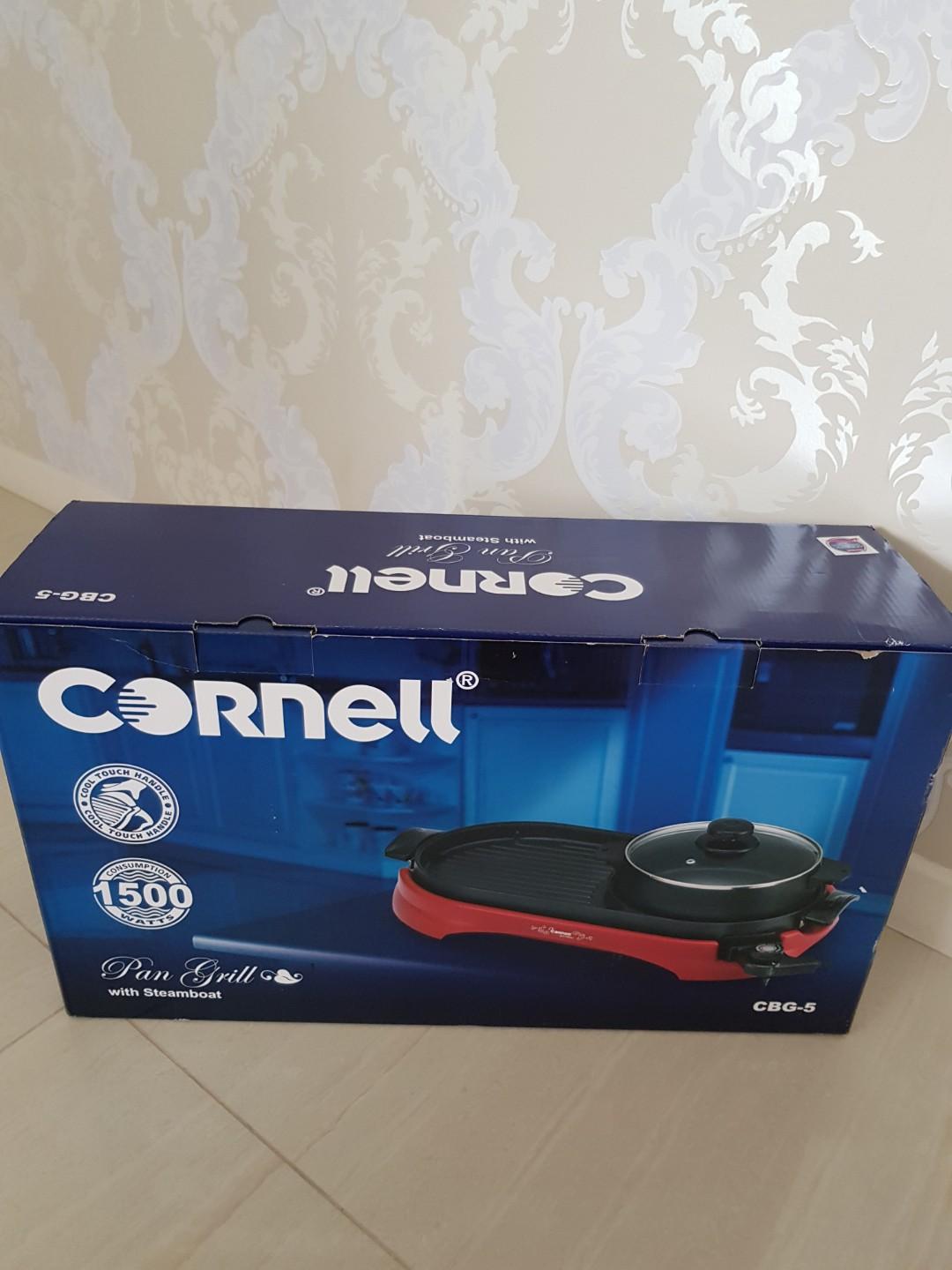 Cornell Pan Grill With Steamboat, TV & Home Appliances, Kitchen ...