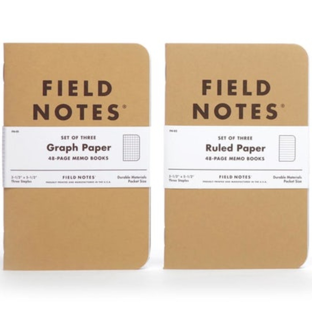 Field Notes Original Kraft (Pack of 3 notebooks), Hobbies & Toys ...