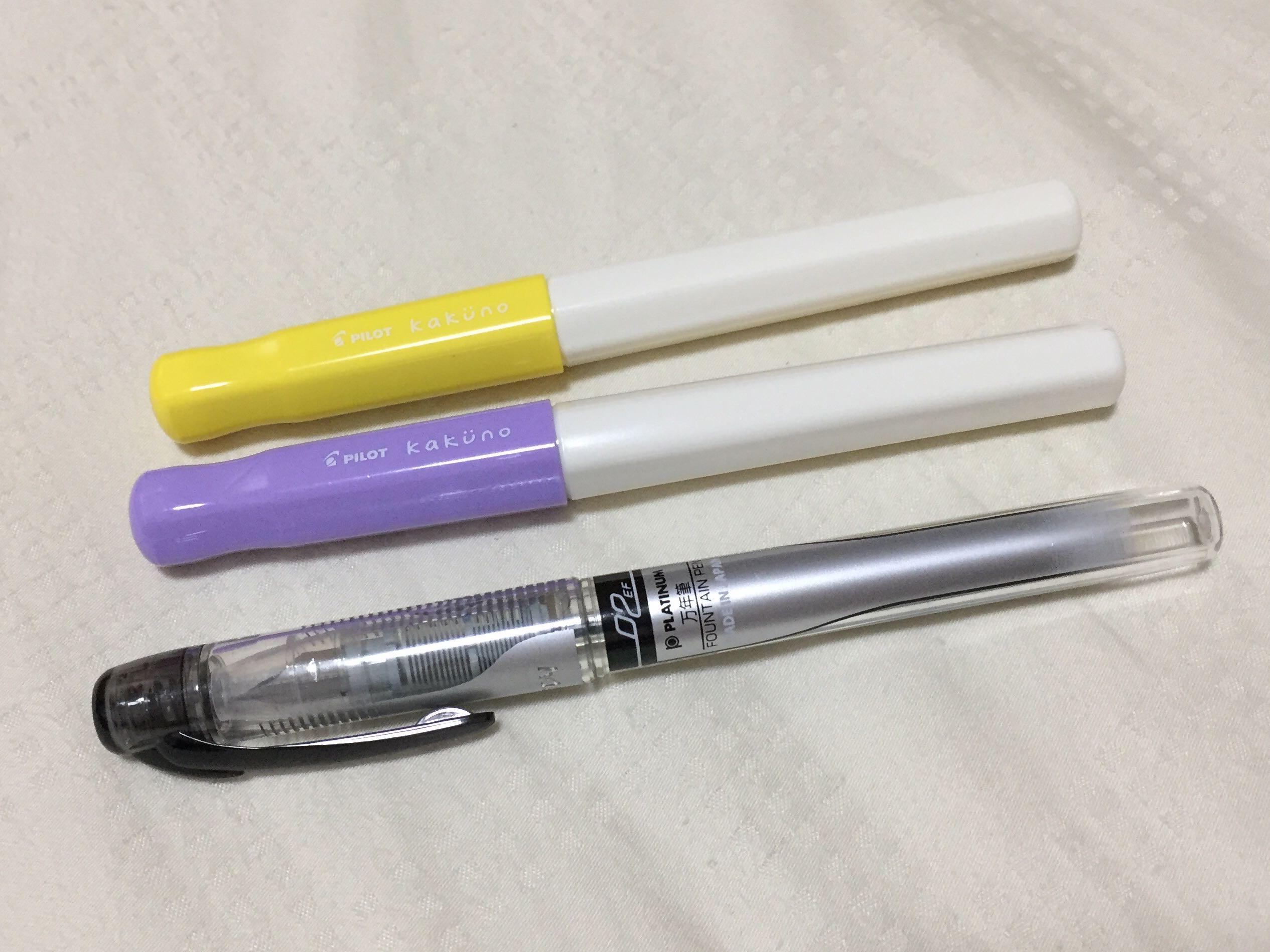 Fountain pens: pilot kakuno platinum preppy, Hobbies & Toys, Stationery ...
