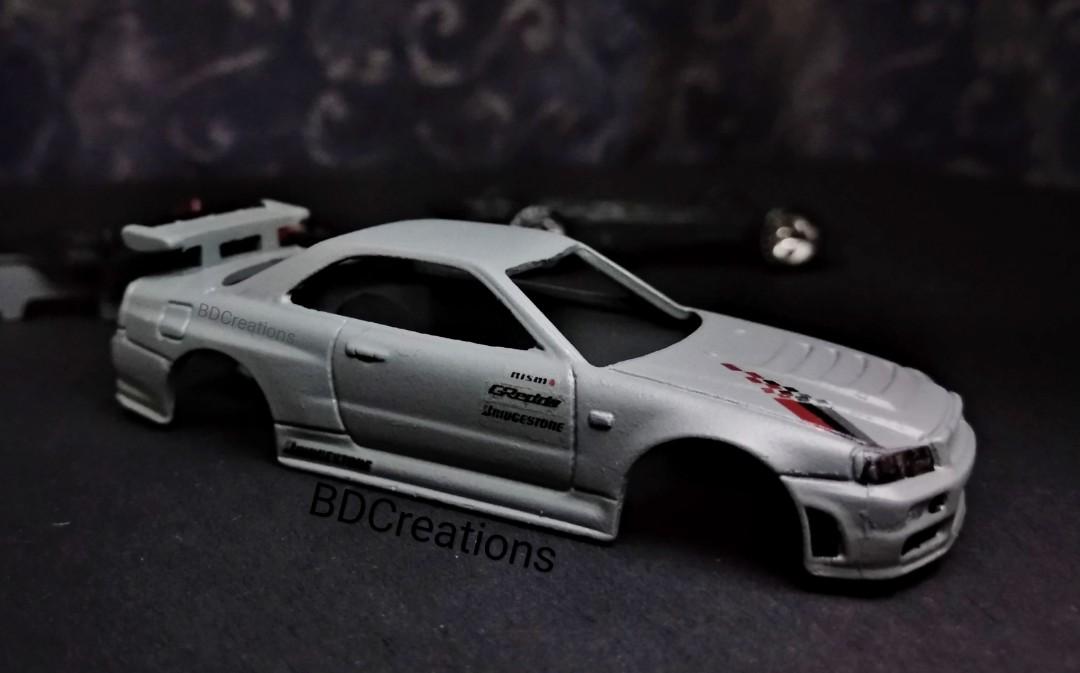 Hot Wheels Nissan Skyline GTR-R34 NISMO Custom, Hobbies & Toys, Toys ...