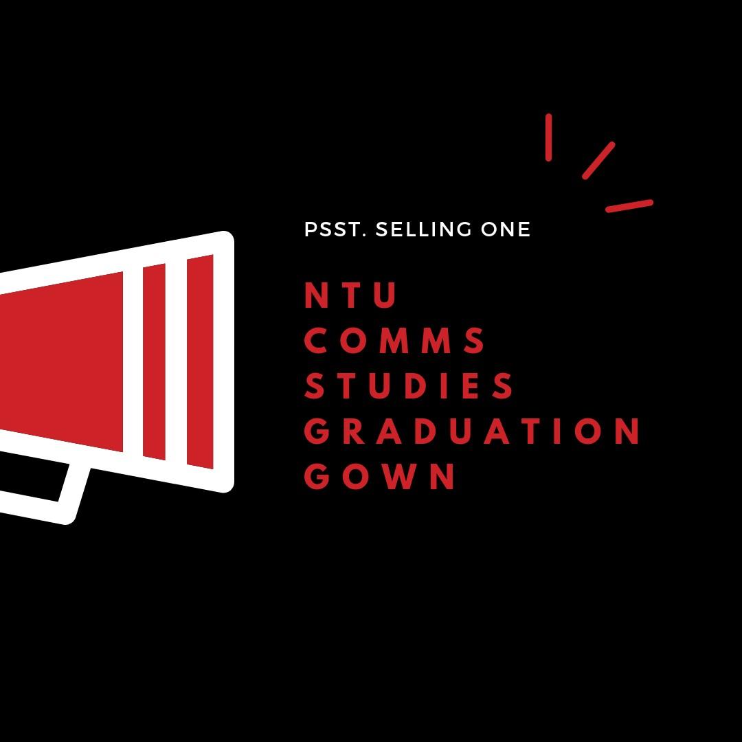 NTU Communication Studies Graduation Gown + Mortar board, Everything ...