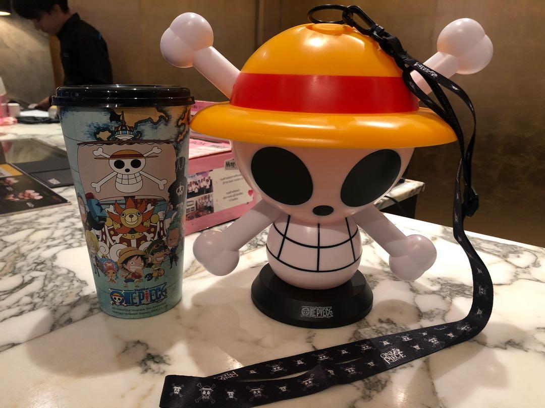 One Piece Popcorn & Cup with lanyard, Hobbies & Toys, Toys & Games on ...