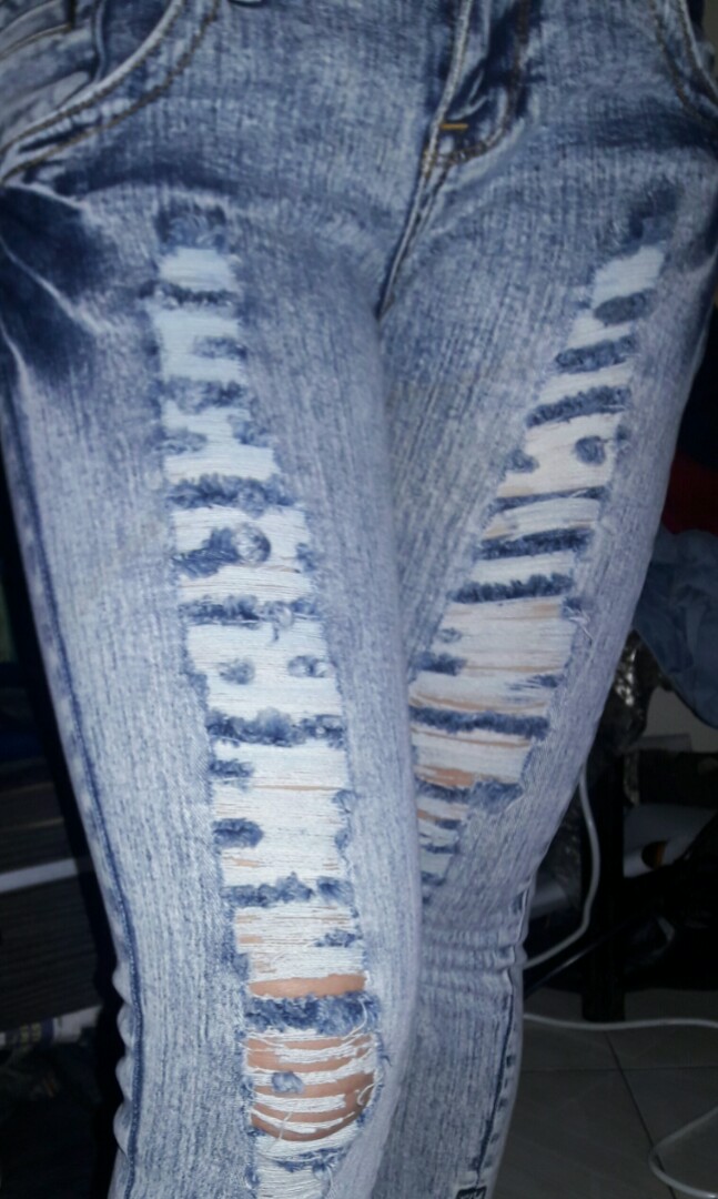 Original Tribal Tattered Jeans, Women's Fashion, Bottoms, Jeans on ...