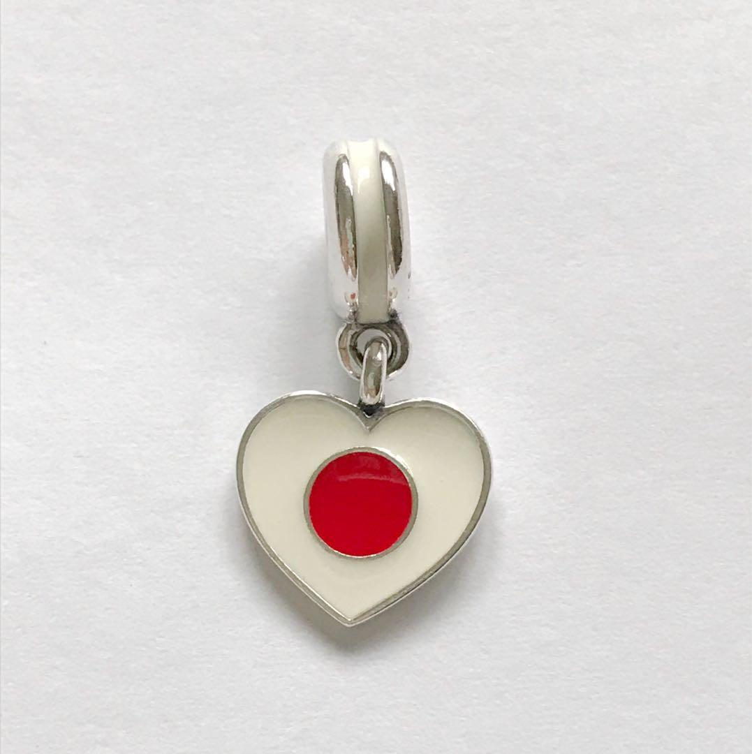 PANDORA Japan Heart Flag Charm, Women's Fashion, Jewelry & Organizers ...