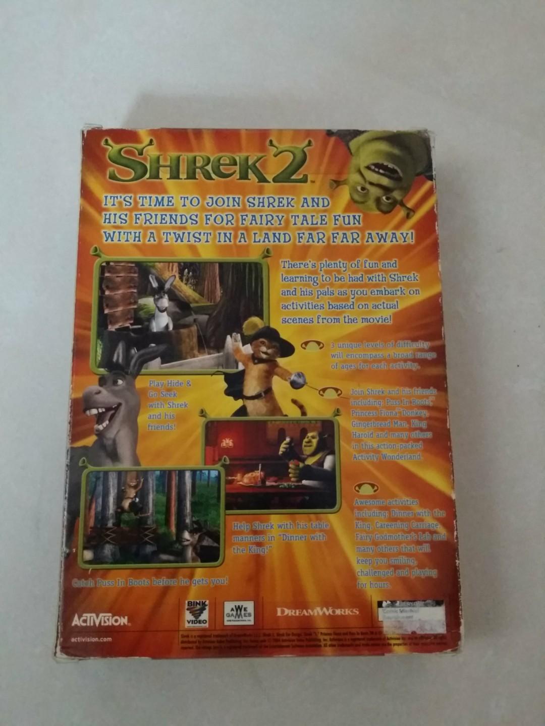 PC Game : Shrek 2 Activity Center, 興趣及遊戲, 手作＆自家設計, 其他 - Carousell