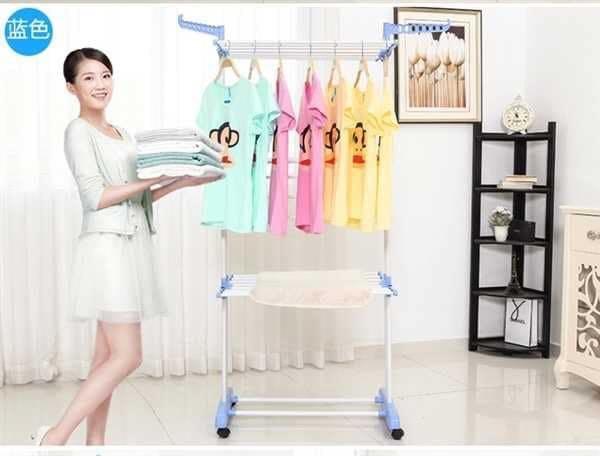Ready Stock Korean Style 3 Tier Foldable Drying Rack 韩风3层折叠式晾晒架 ...