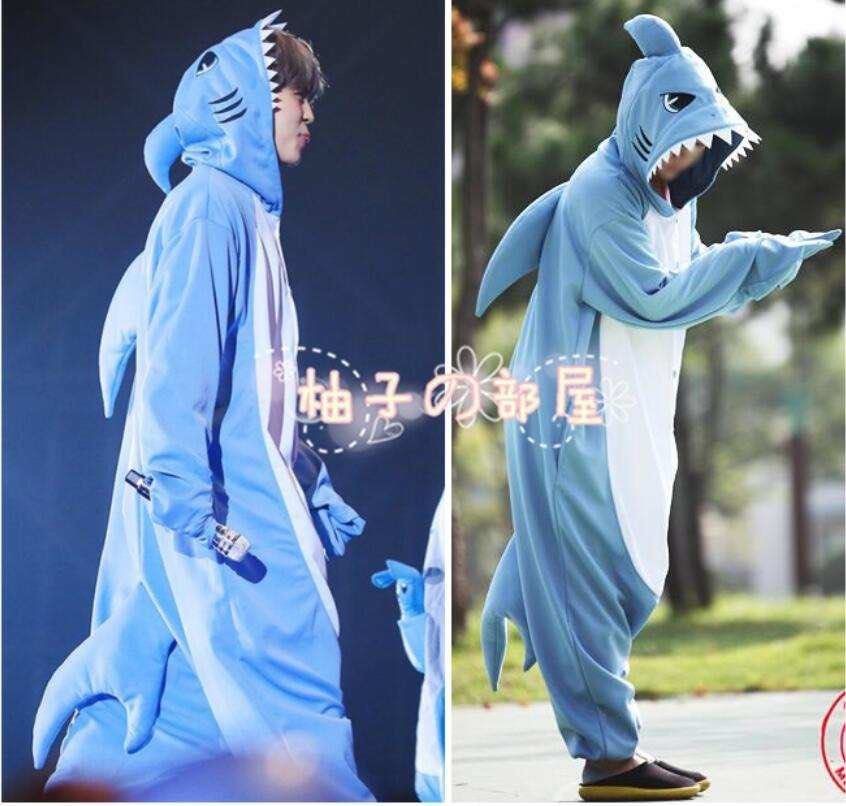 Shark Onesie Mens Fashion Tops And Sets Hoodies On Carousell