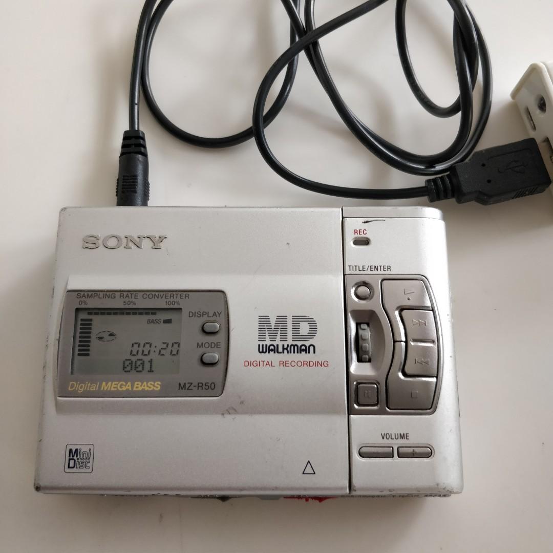 SONY MZ-R50 正常可用MD錄/播音機, 音響器材, 錄音機 - Carousell