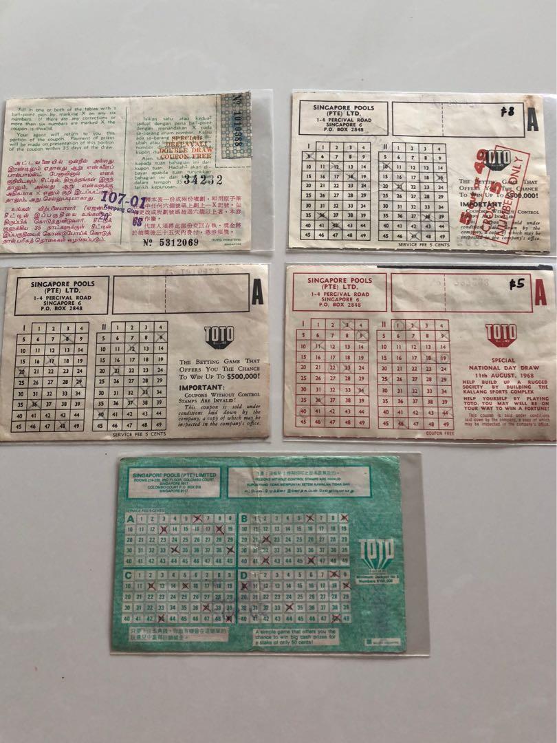 Vintage lottery tickets, Hobbies & Toys, Memorabilia & Collectibles ...