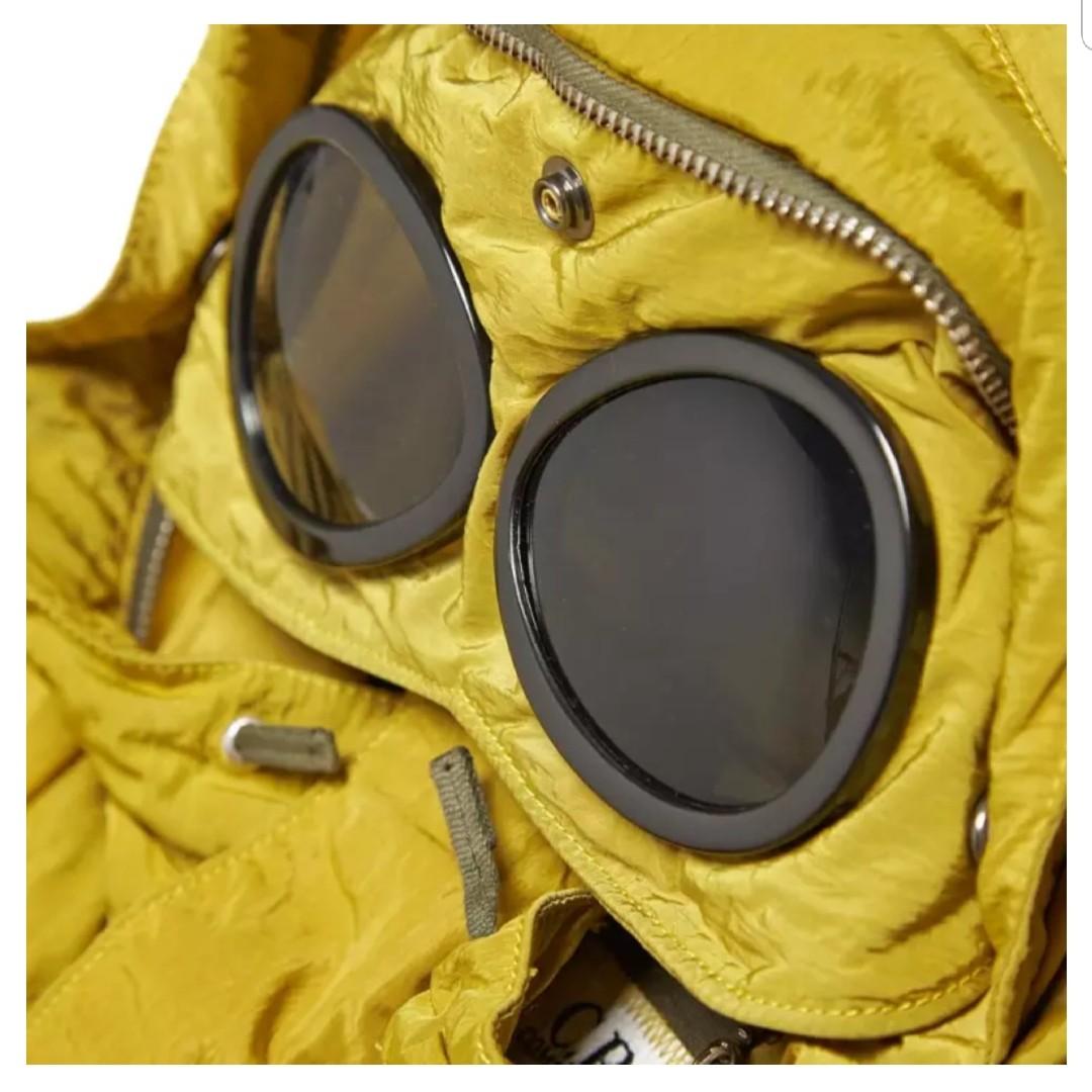 C.P. COMPANY PACKABLE CONCEALED GOGGLE JACKET SULPHER, Men's Fashion ...