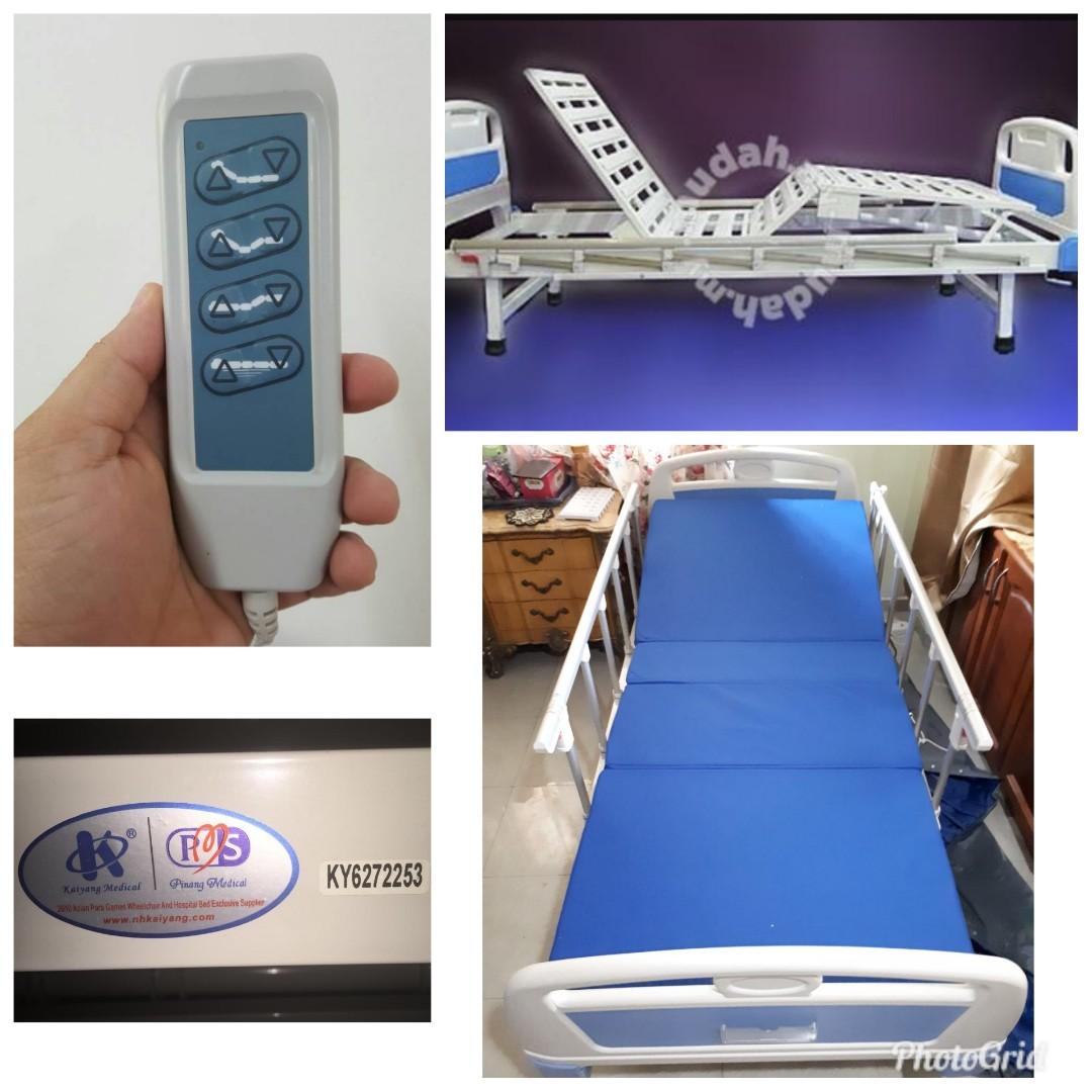 Electric 3 functions Hospital Bed with remote control, Health ...