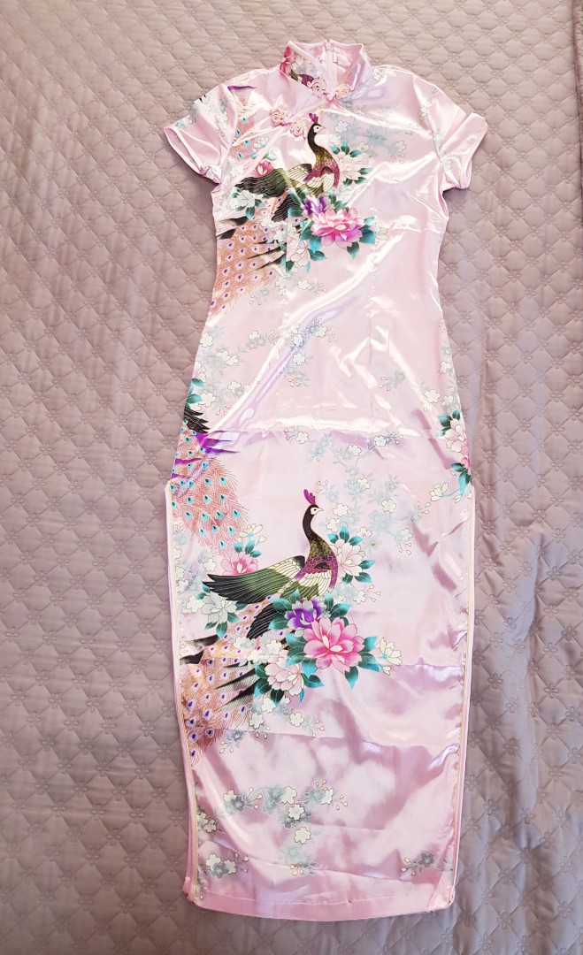 Floral cheong sam, Women's Fashion, Muslimah Fashion, Dresses on Carousell