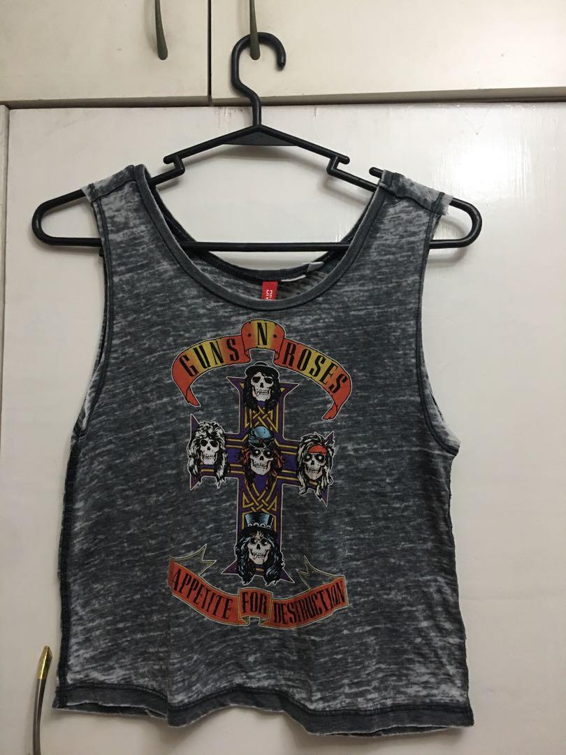 Guns n Roses top, Women's Fashion, Tops, Others Tops on Carousell