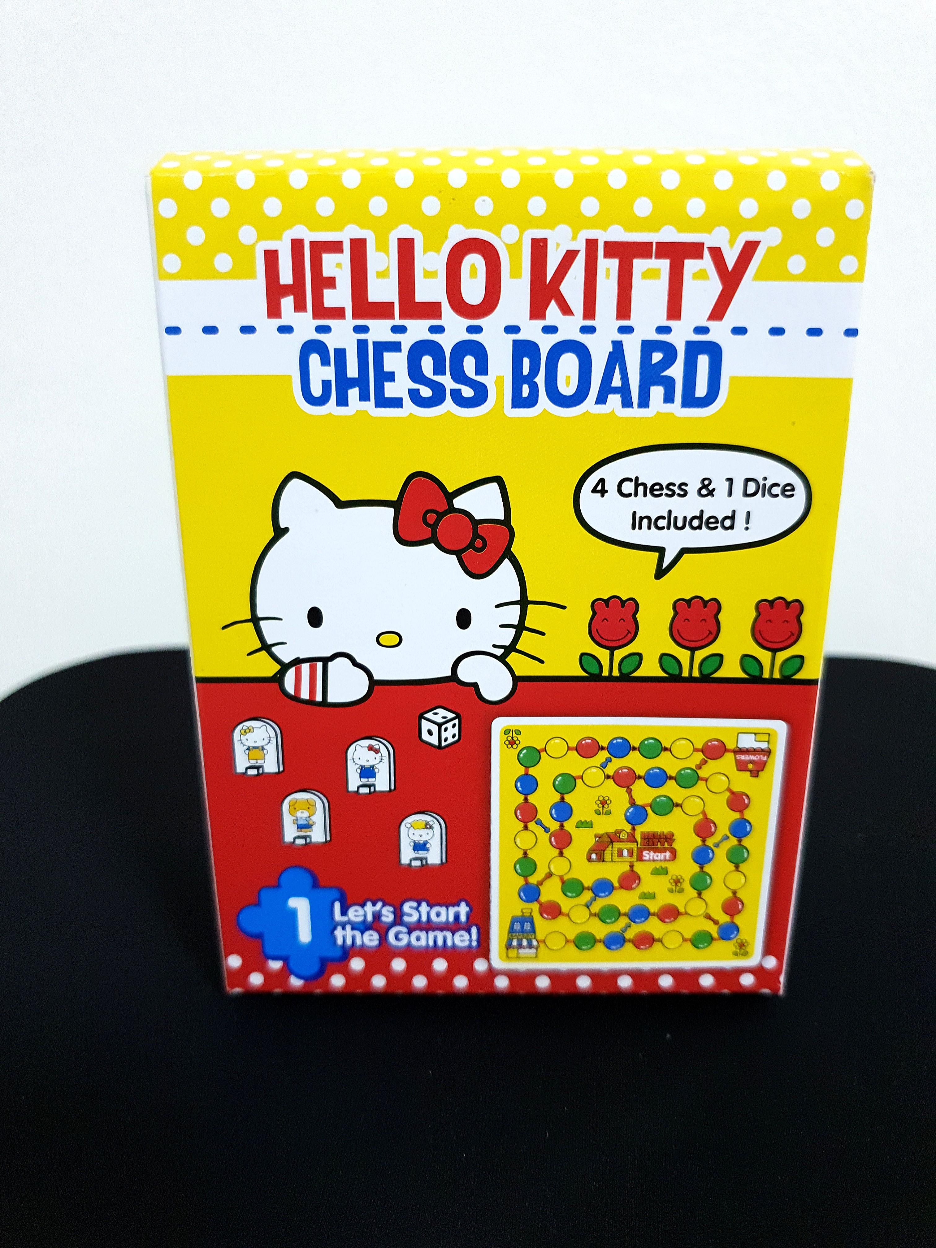 Hello Kitty Chess Board Puzzle, Hobbies & Toys, Toys & Games on Carousell