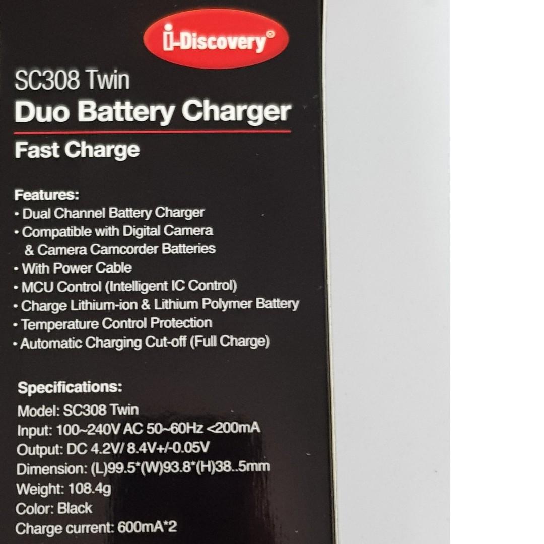 Sony Camera FW50 Twin Duo Battery Fast Charger (I-Discovery SC308 ...