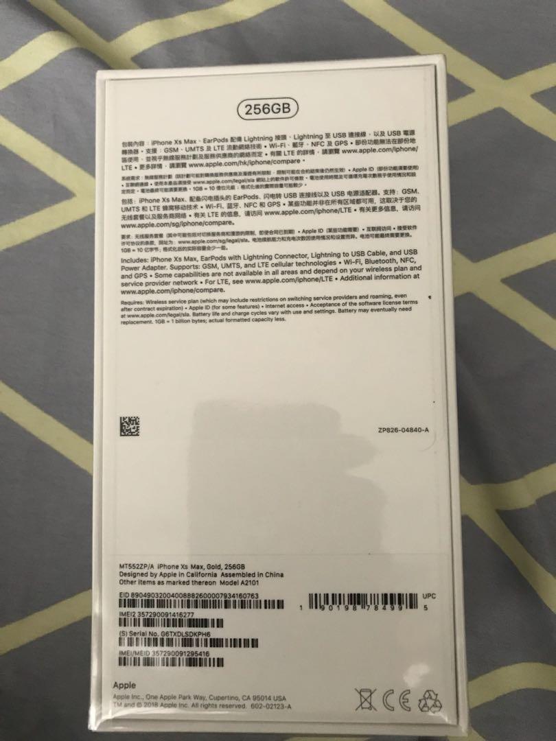 iph Xs Max Gold. 256GB. receipt provided. renew contract phone., Mobile ...