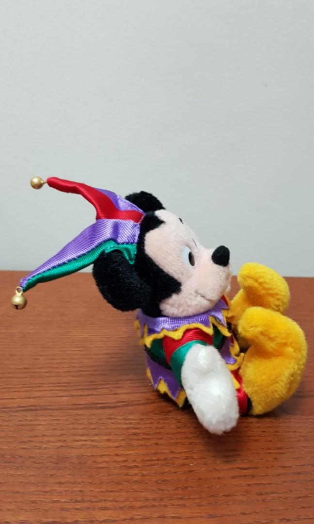 Mickey as Jester plushie, Hobbies & Toys, Toys & Games on Carousell