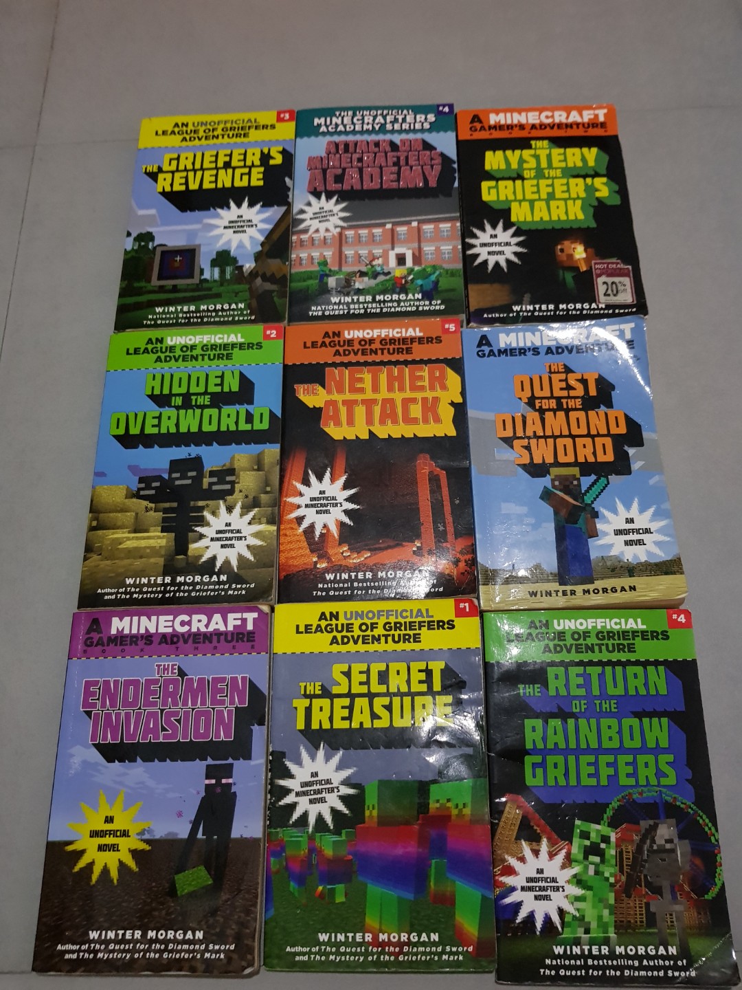 Minecraft series, Hobbies & Toys, Books & Magazines, Fiction & Non ...