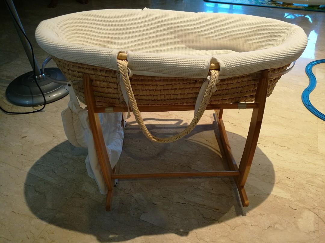 Moses Basket with stand/ Rocker, Babies & Kids, Baby Nursery & Kids ...
