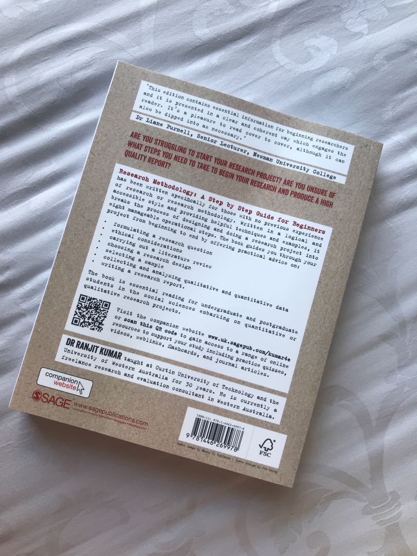 RESEARCH METHODOLOGY GUIDE BOOK - RANJIT KUMAR 4th ed, Hobbies & Toys ...