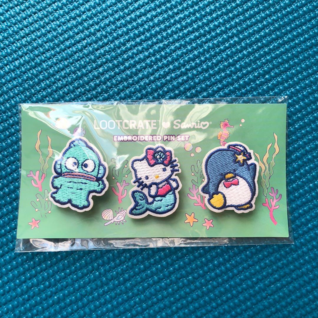 Sanrio Splash embroidered pin collection, Hobbies & Toys, Stationery ...