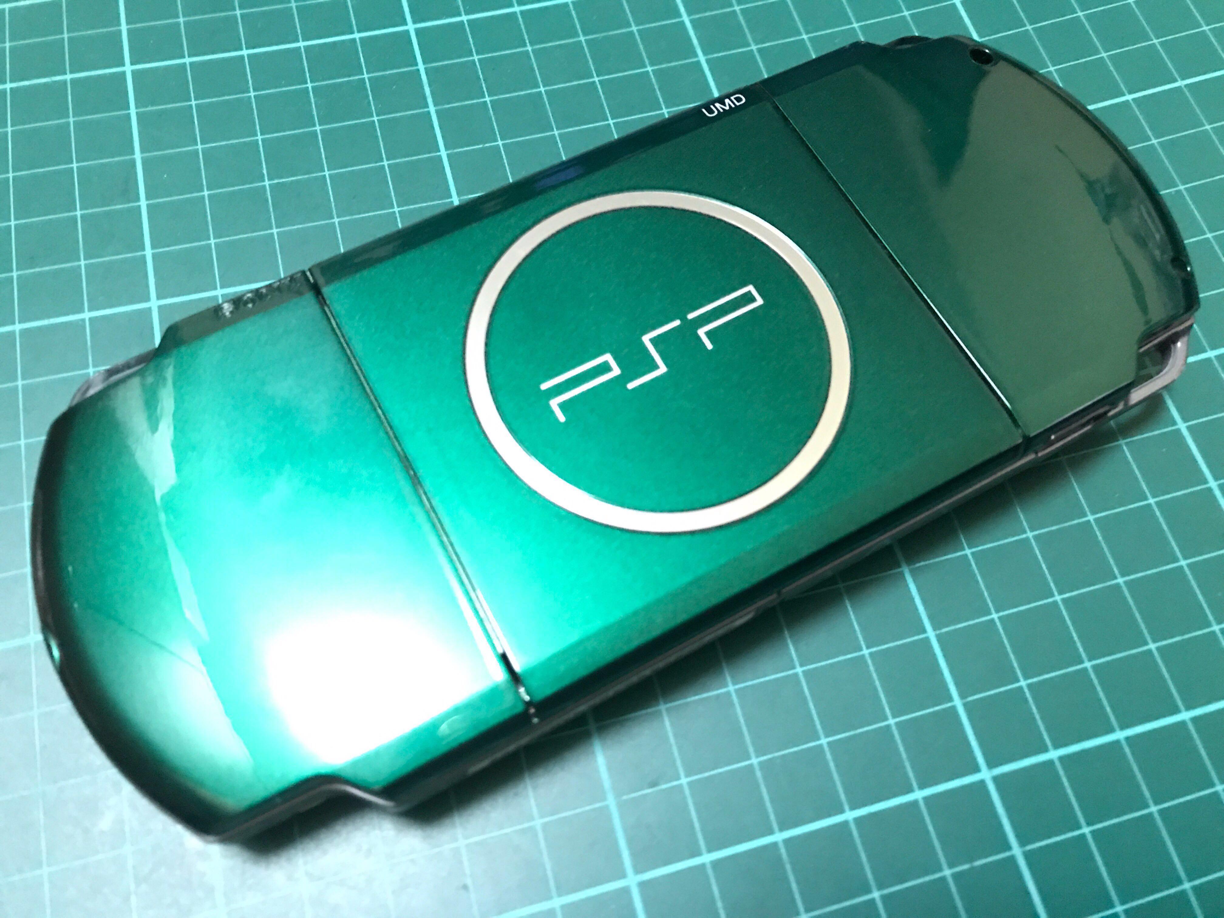 Sony Psp 3000 Slim Carnival Spirited Green(rare), Video Gaming, Video ...